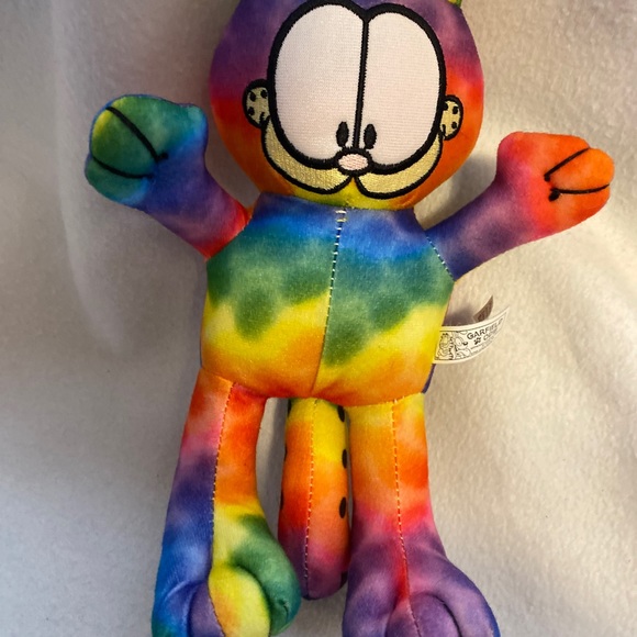 Garfield | Toys | Garfield Rainbow Tie Dye Stuffed Animal Plush Toy Cat ...